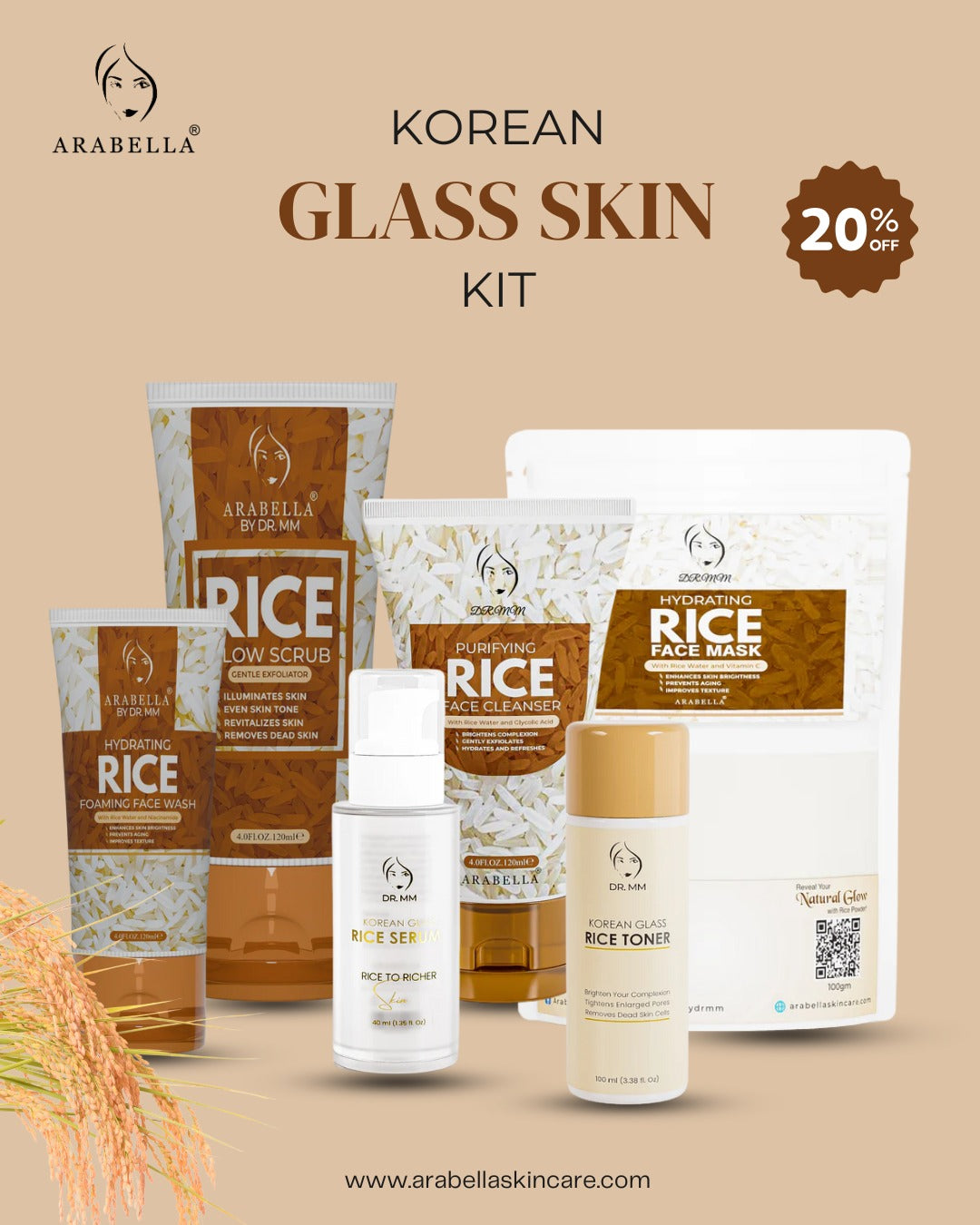 Korean Glass Skin Kit [Pack of 6 at 20% off]